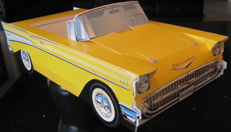 FREE SHIP 7 Assorted Classic Chevy Cars * Kids Food Box Tray * Table ...