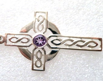 Amethyst Celtic Cross - Etsy