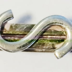 Sterling Silver Dollar-sign Tie Slide or Clip - Etsy UK