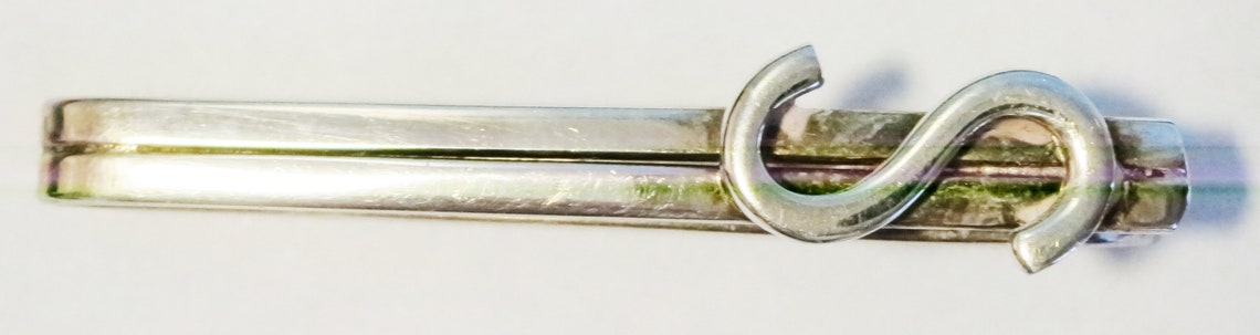 Sterling Silver Dollar-sign Tie Slide or Clip | Etsy UK