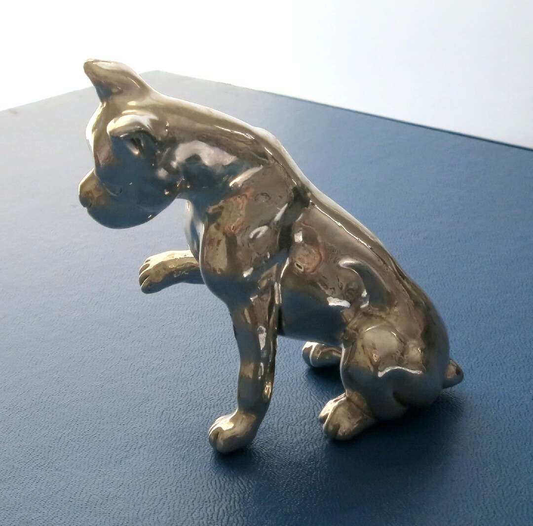 Free-standing Sterling Silver Dog Figurine - Etsy