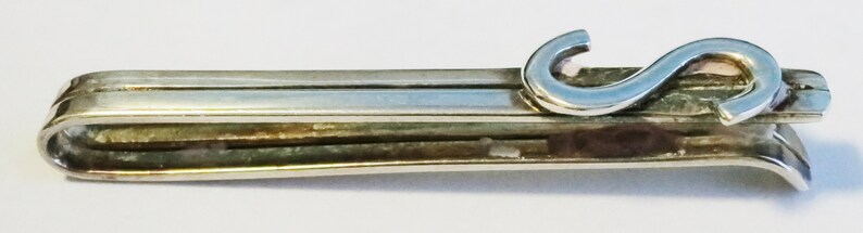 Sterling Silver Dollar-sign Tie Slide or Clip | Etsy UK