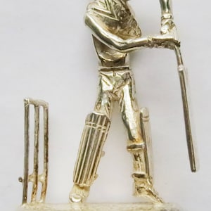 Novelty Sterling Silver Miniature Articulated Cricketer Figurine - Etsy UK