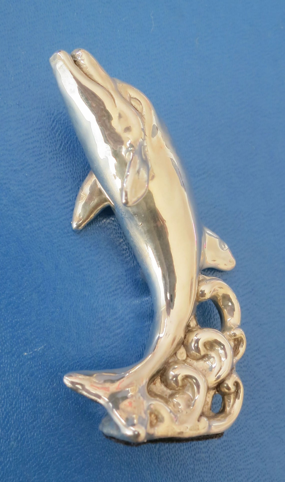 Free-standing Sterling Silver Dolphin Figurine - Etsy