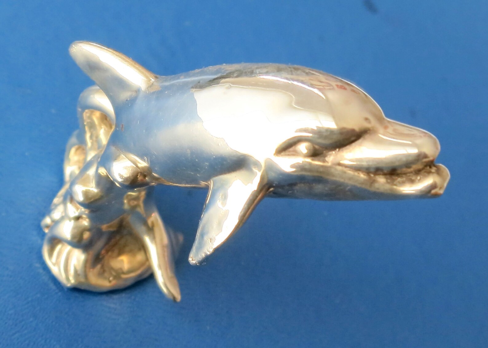 Free-standing Sterling Silver Dolphin Figurine - Etsy