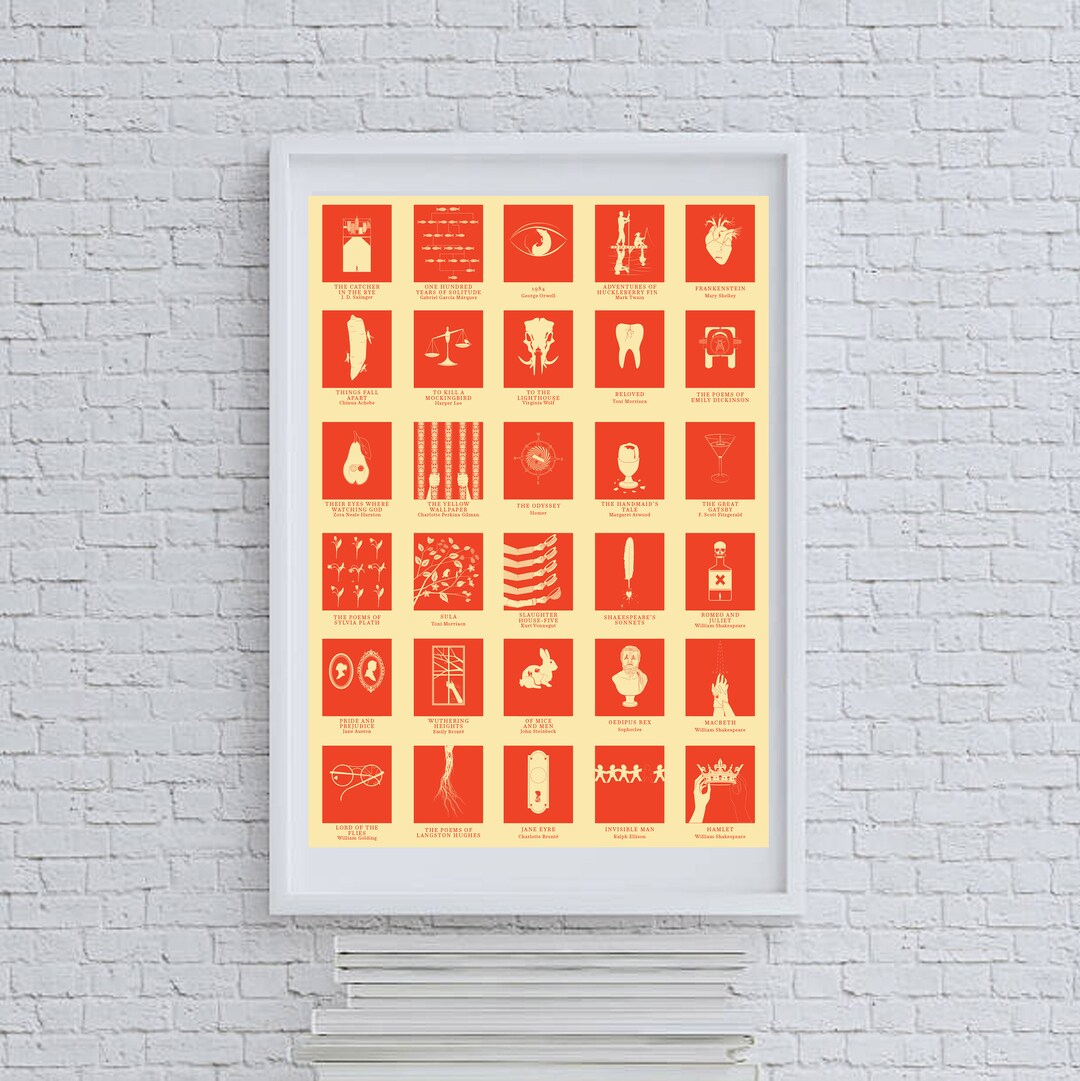 Alternative Classic Book Cover Prints. Literary Gift, Gift for Book ...