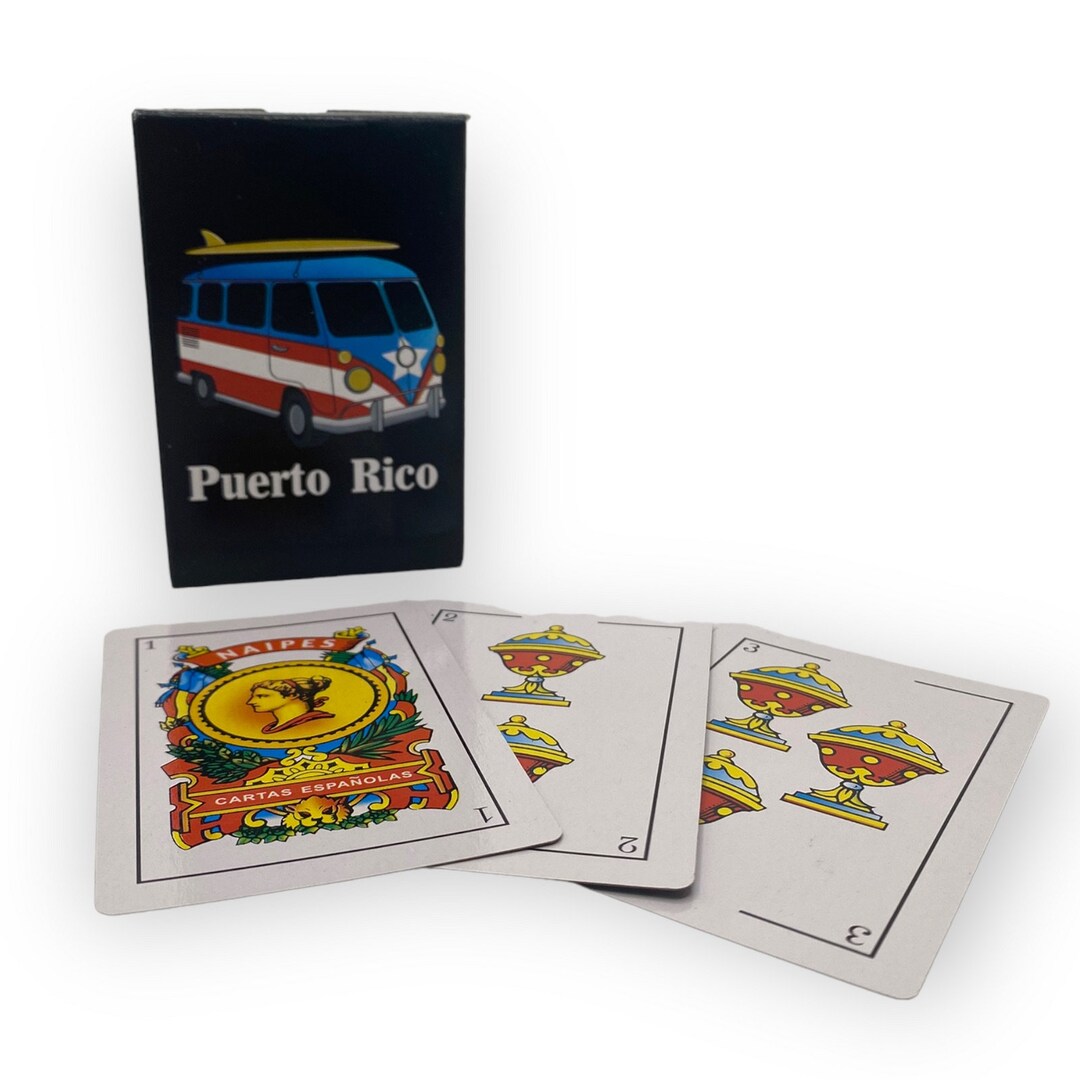 Souvenir De Puerto Rico- Cartas De Juego (briscas) Spanish Cards ...