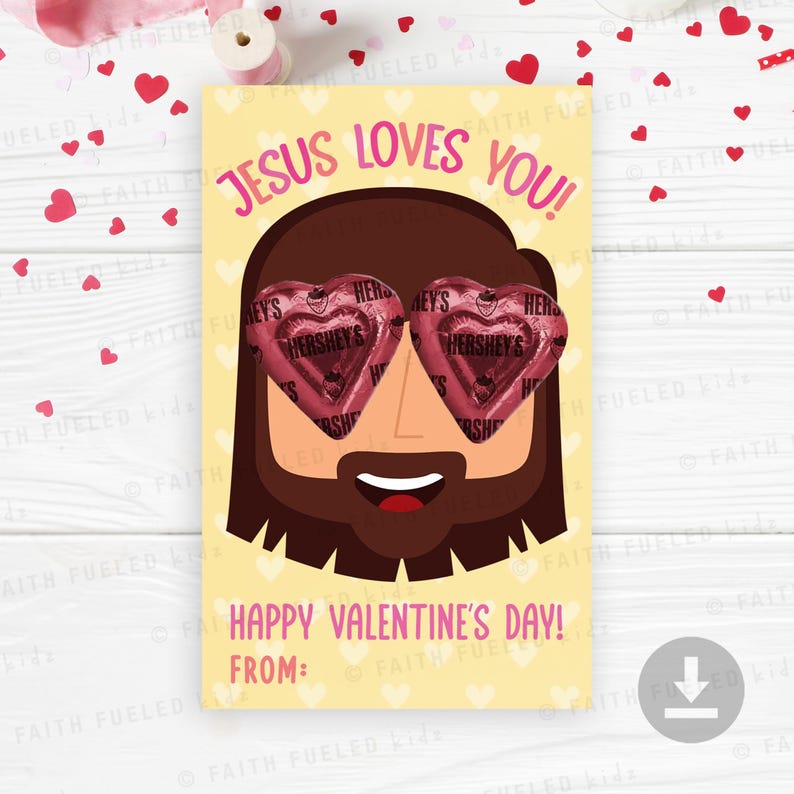 Jesus Valentine's Day, Christian Valentines Day, Printable Scripture ...