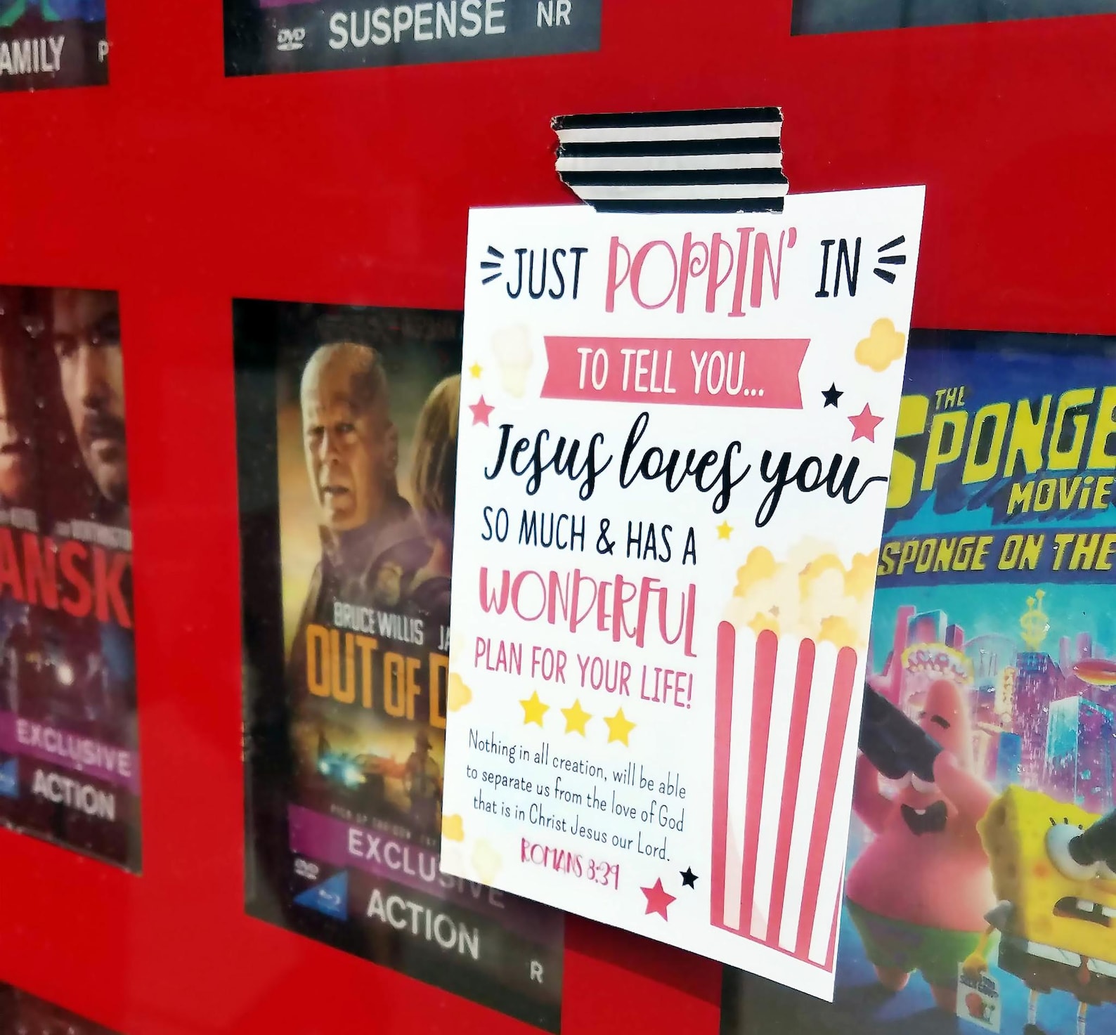 Just Poppin In, Scripture Encouragement Cards, Printable Bible Verses ...
