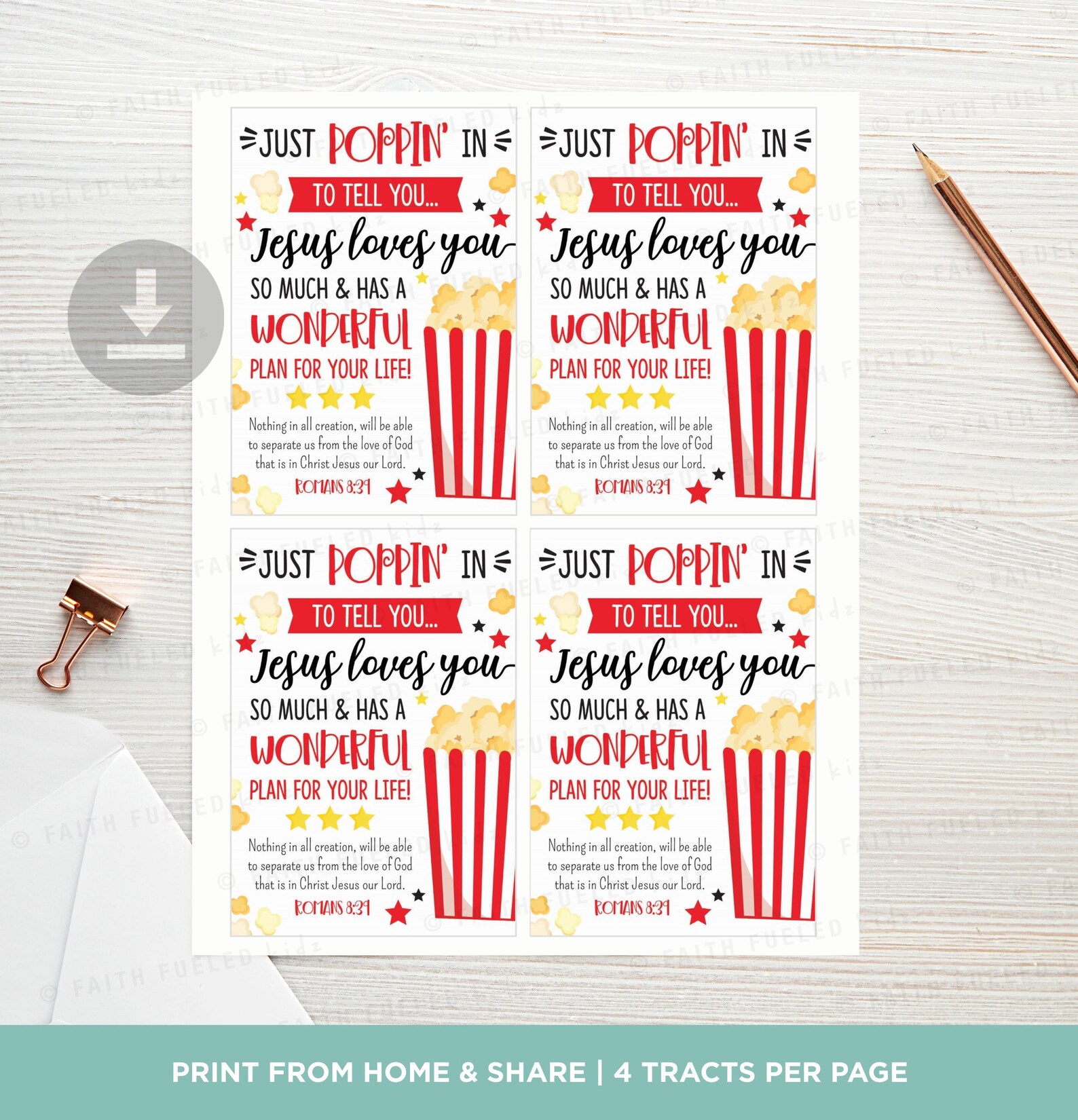 Just Poppin In, Scripture Encouragement Cards, Printable Bible Verses ...