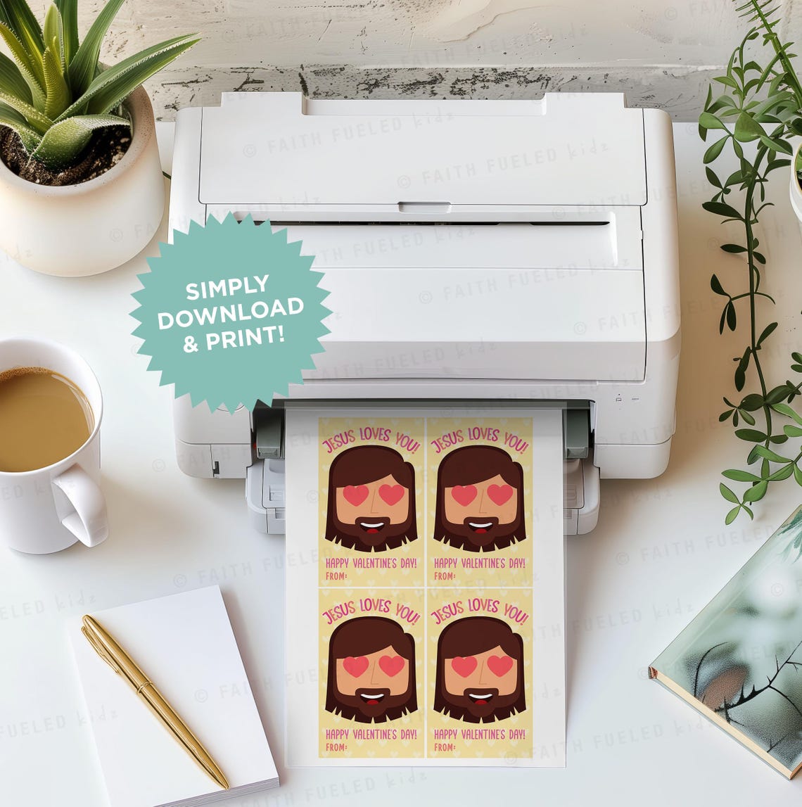 Jesus Valentine's Day, Christian Valentines Day, Printable Scripture ...