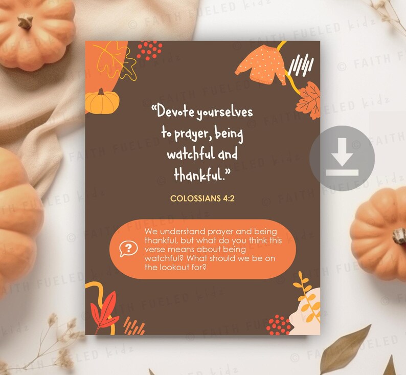 Christian Fall Bible Verse Cards, Christian Activity for Kids, Fall ...