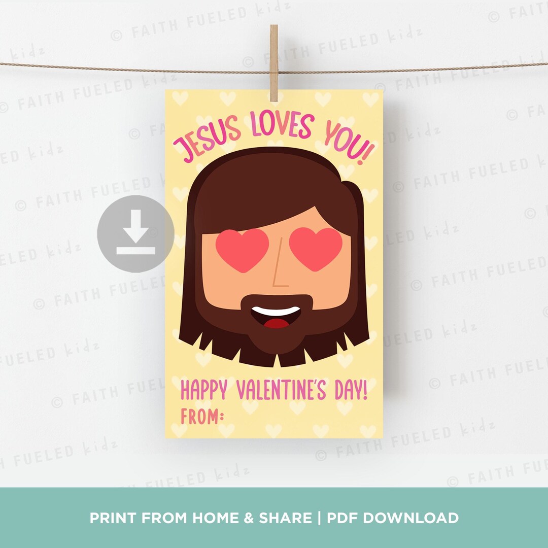 Jesus Valentine's Day, Christian Valentines Day, Printable Scripture ...