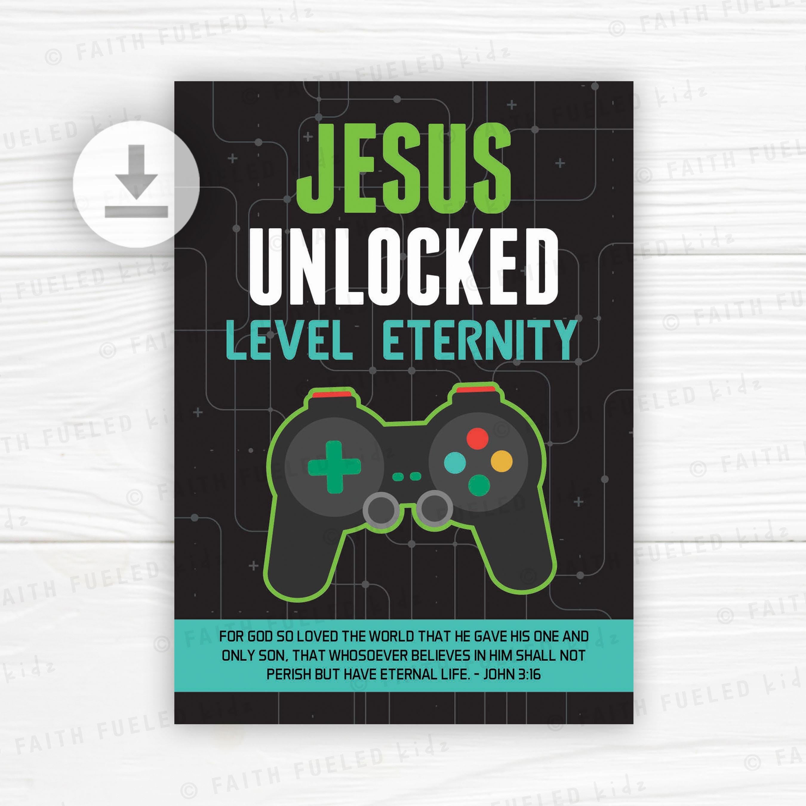 Video Game Salvation Tract, Scripture Encouragement Cards, Printable ...