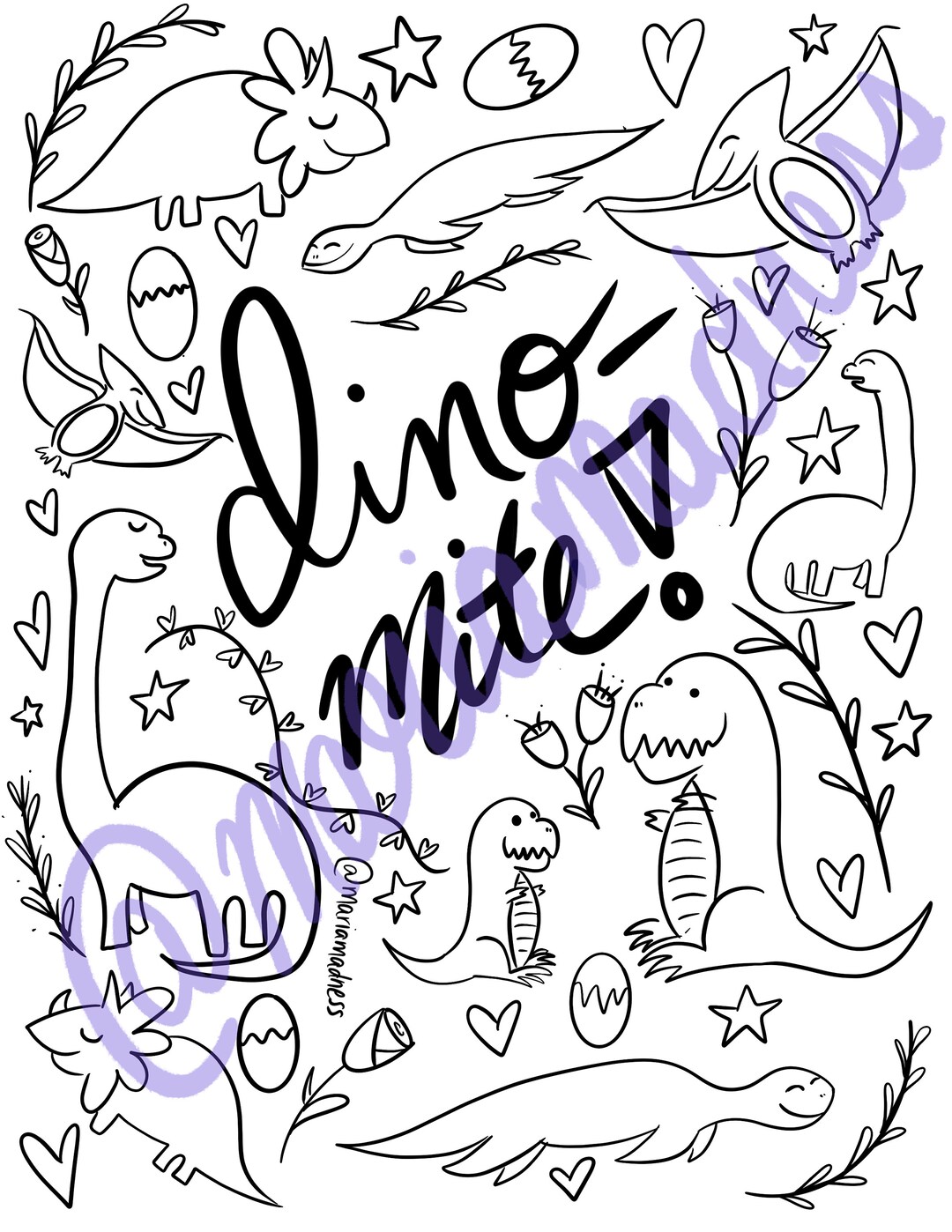 Dino Print, Instant Download - Etsy