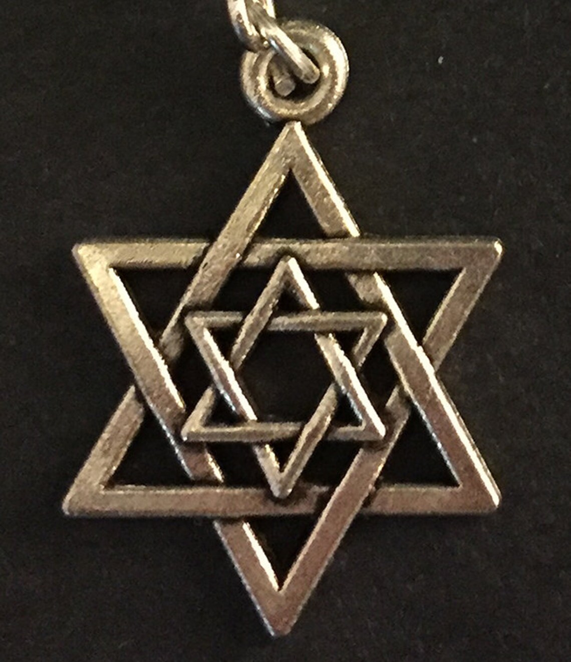 Silver Star of David in Star of David Earrings With Swarovski Crystals ...