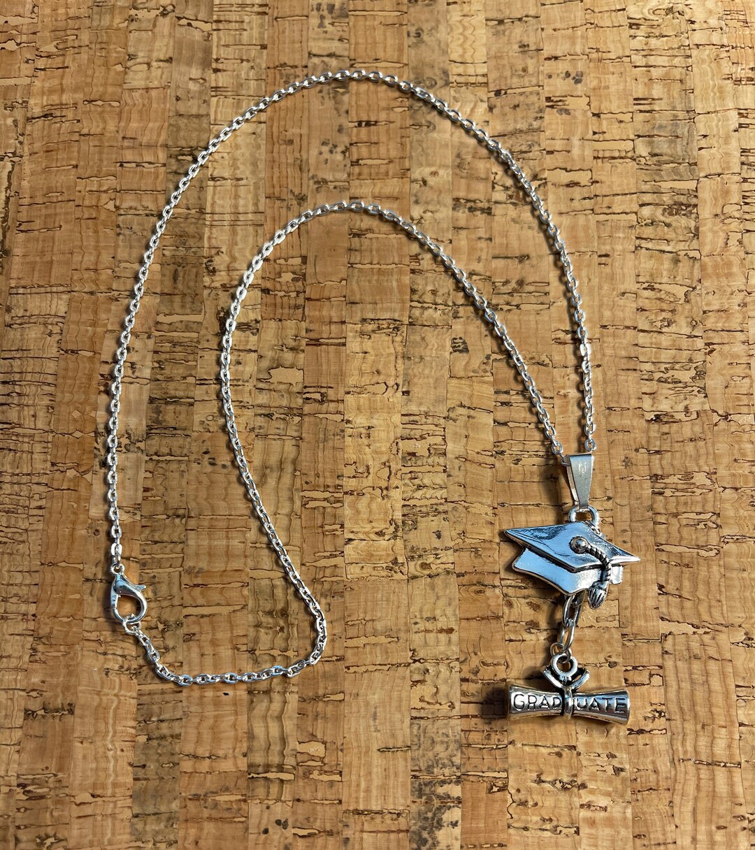 Graduation Cap and Diploma Necklace - Graduation Jewelry - Graduation ...
