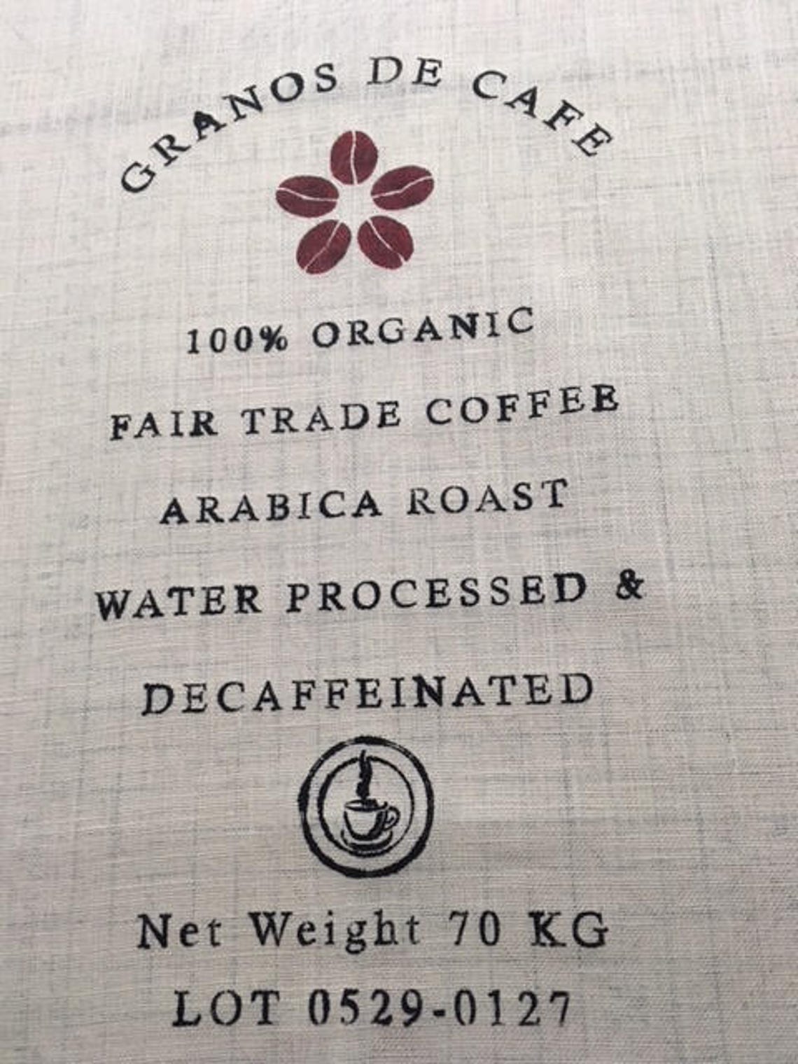 Custom Burlap Coffee Sack Fabric, 1 Yard Piece in NATURAL - Etsy
