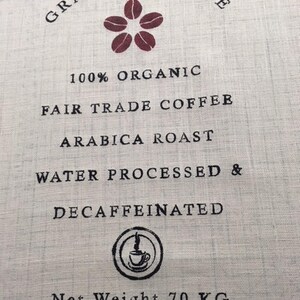 Custom Burlap Coffee Sack Fabric, 1 Yard Piece in NATURAL - Etsy