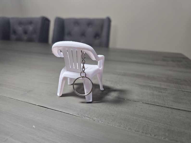 Puerto Rico DTMF Mini White Chair Figure or Keychain – 3D Printed PLA ...