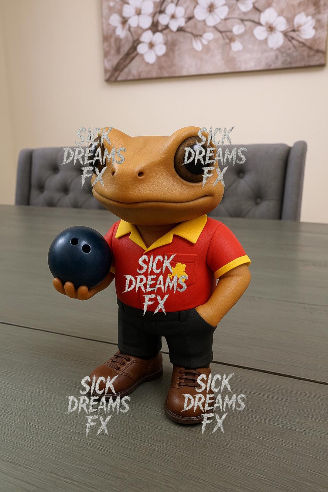 Boricua Coquí Bowler | 3D Printed ABS Resin Figurine | Puerto Rican ...