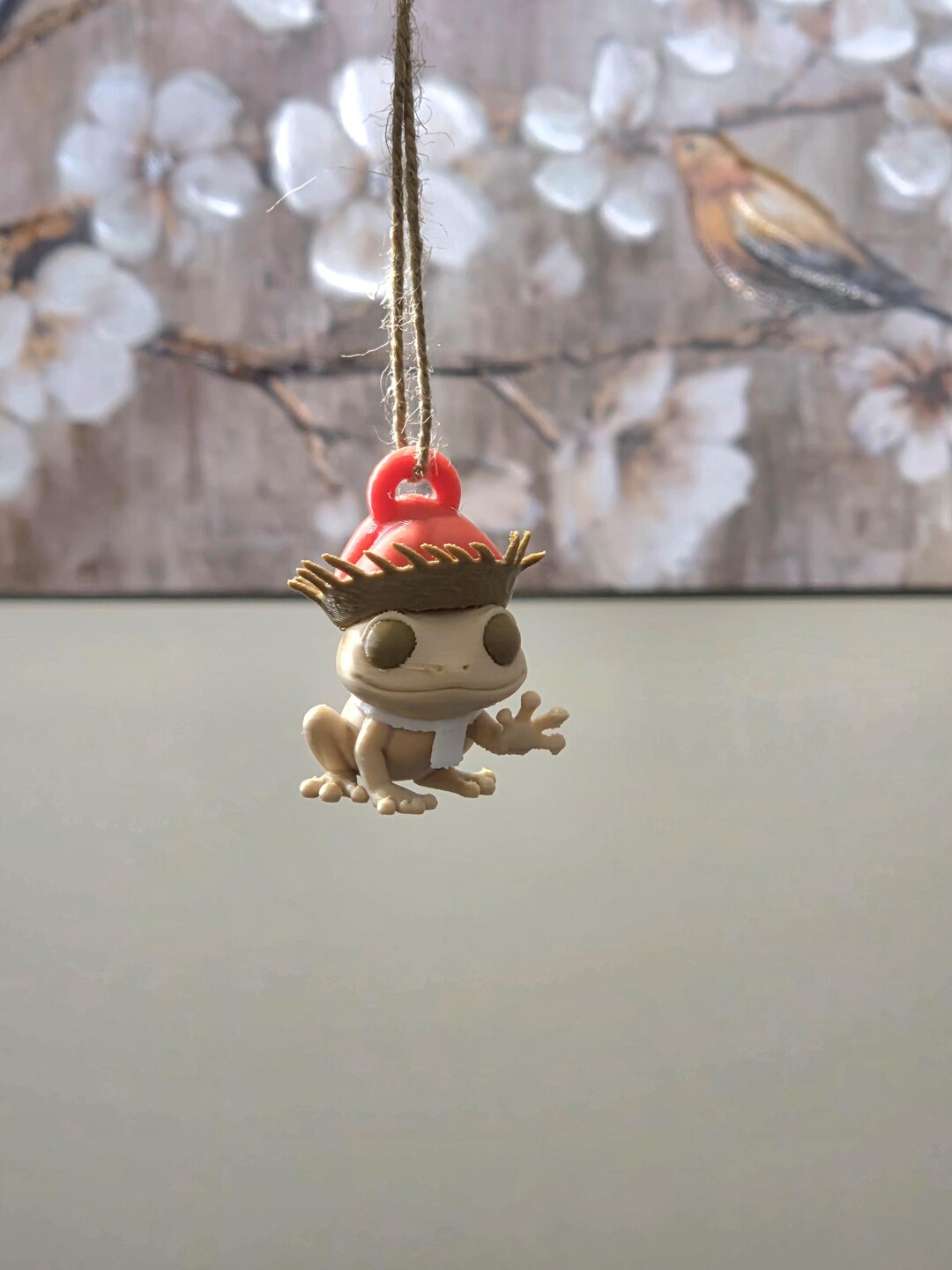 Puerto Rico Coquí With Pava & Santa Hat Ornament | Tree Accessory ...