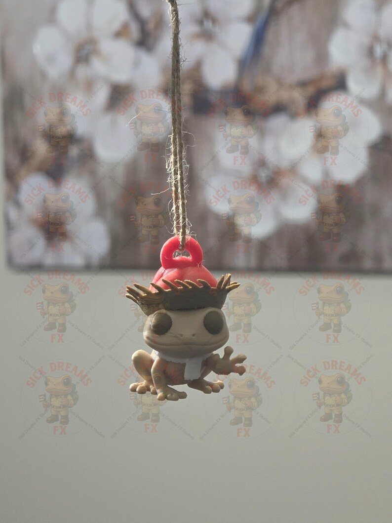 Puerto Rico Coquí With Pava & Santa Hat Ornament | Tree Accessory ...