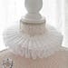 White lace elizabethan ruff collar elizabethan ruff-ruff | Etsy