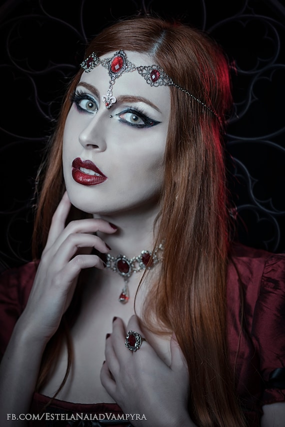 Silver Vampire Circlet/necklace-gothic | Etsy