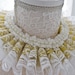 Royal Elizabethan Ruff Collar in Gold and White Lace-elizabethan Ruff ...