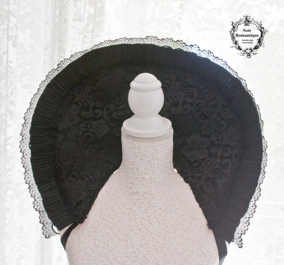 Black Lace Vampire Collar-gothic Collar-black Costume Collar-gothic ...