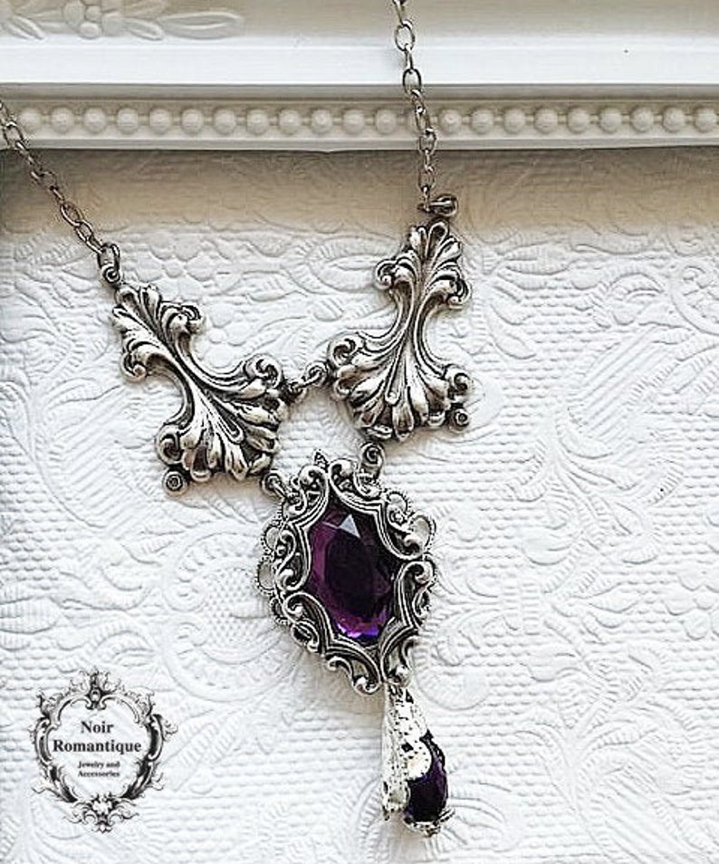 Viona Necklace-gothic Necklace-victorian Gothic Jewelry - Etsy
