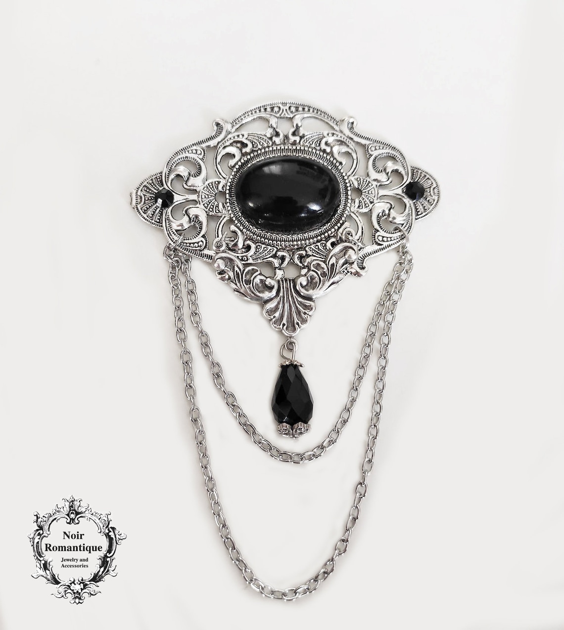 Victorian Gothic Brooch-gothic Brooch-gift | Etsy