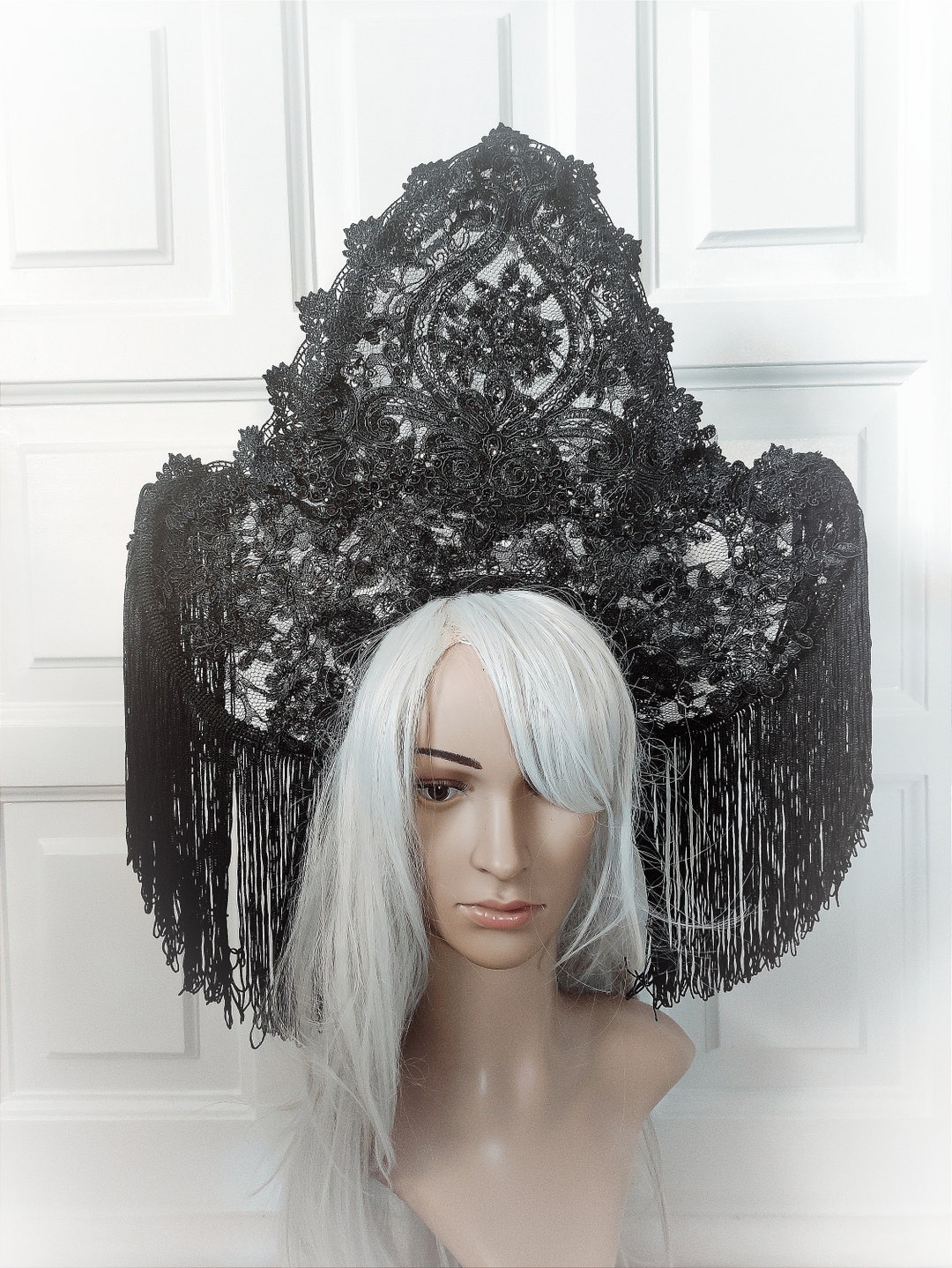 Lorena Headdress-gothic Headpiece,wgt Headpiece,halloween Costume ...