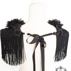 Haute Gothic Lace Shoulder Pads-gothic Pads-bridal - Etsy