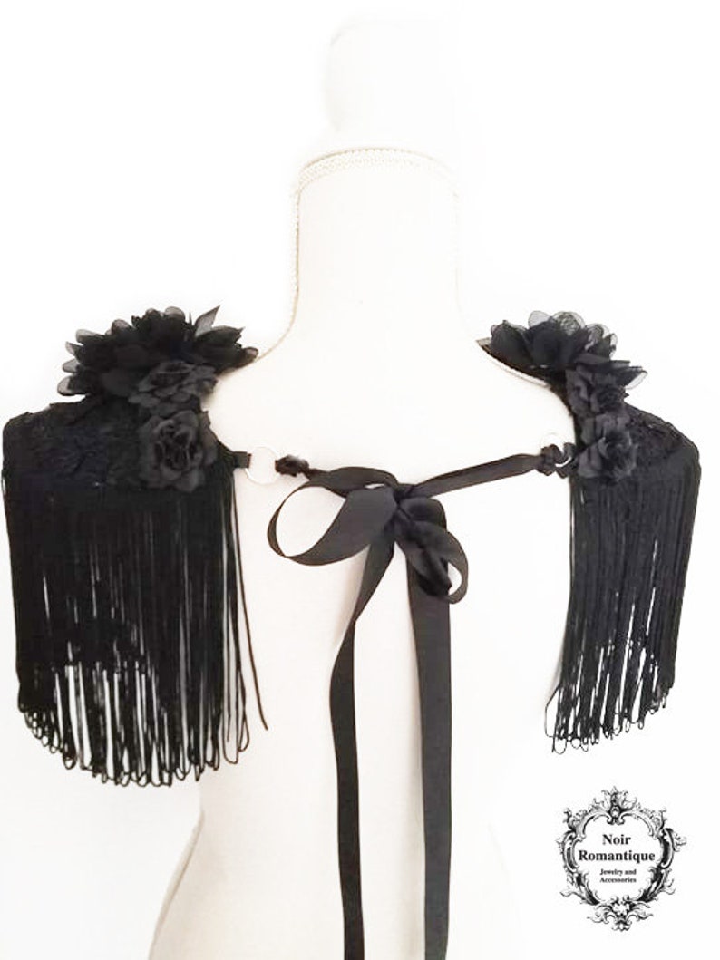 Haute Gothic Lace Shoulder Pads-gothic Pads-bridal - Etsy