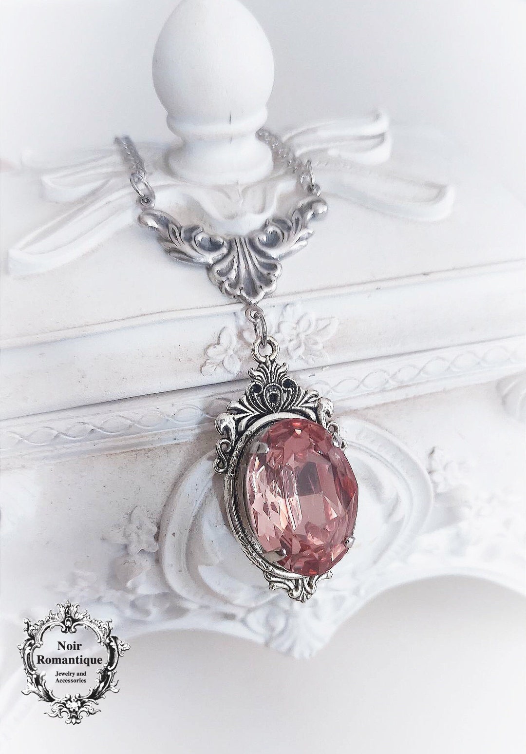 Rose Fairy Gem Necklace-gift-gothic Fairy Necklace-victorian Gothic ...