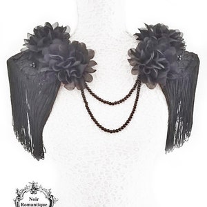 Haute Gothic Lace Shoulder Pads-gothic Pads-bridal - Etsy