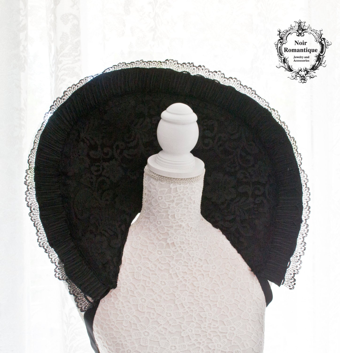 Black Lace Vampire Collar-gothic Collar-black Costume Collar-gothic ...