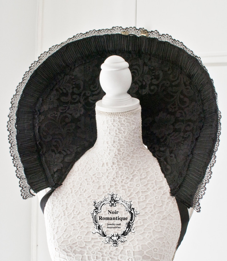 Black Lace Vampire Collar-gothic Collar-black Costume Collar-gothic ...