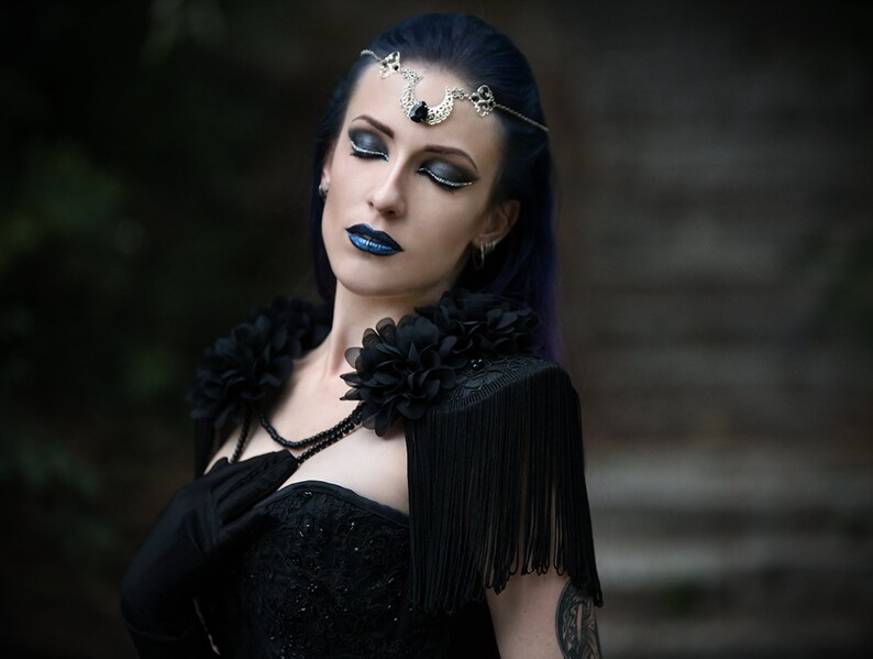 Haute Gothic Lace Shoulder Pads-gothic Pads-bridal - Etsy