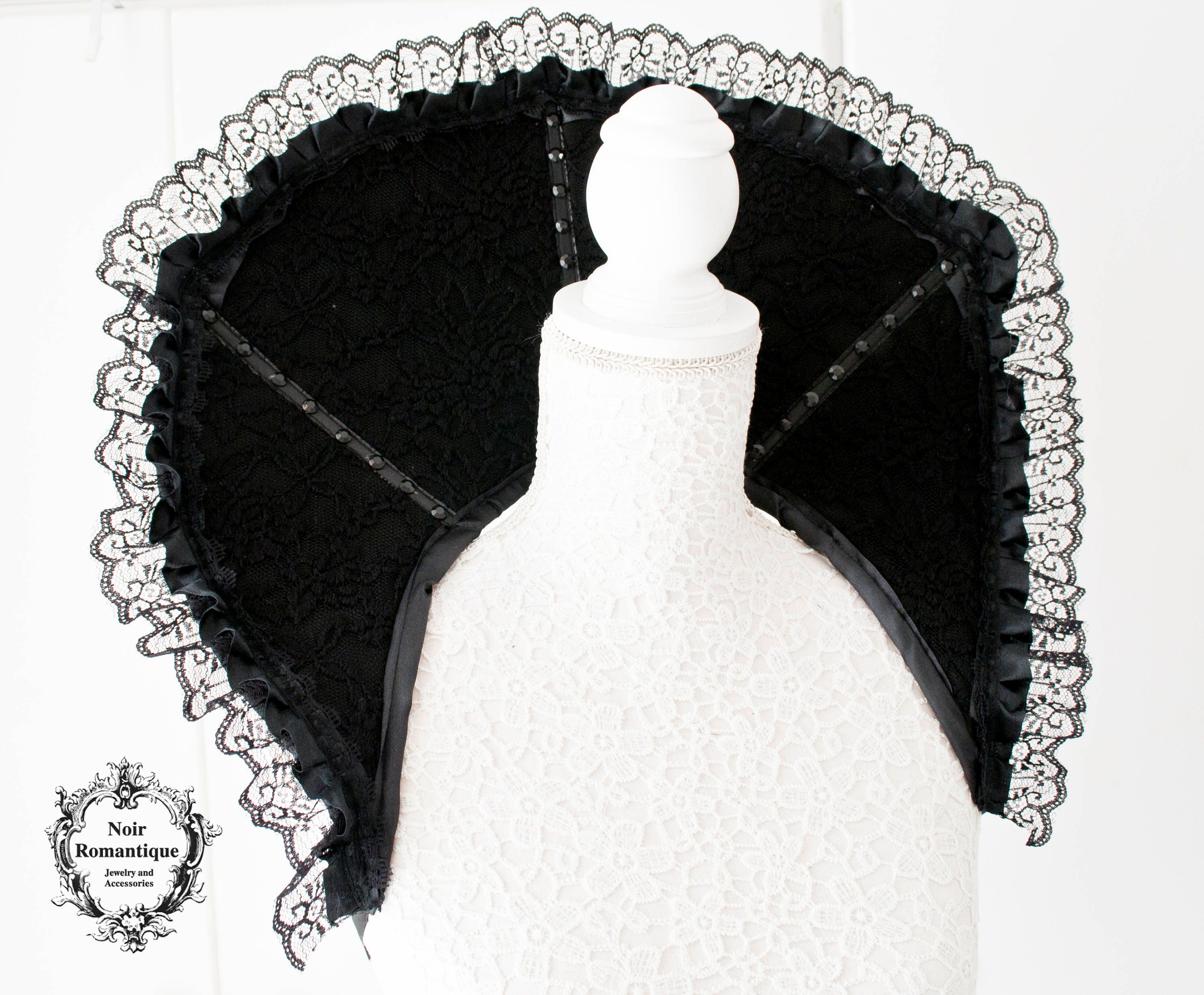 Haute Gothic Lace Collar Gothic Collar-vampire - Etsy
