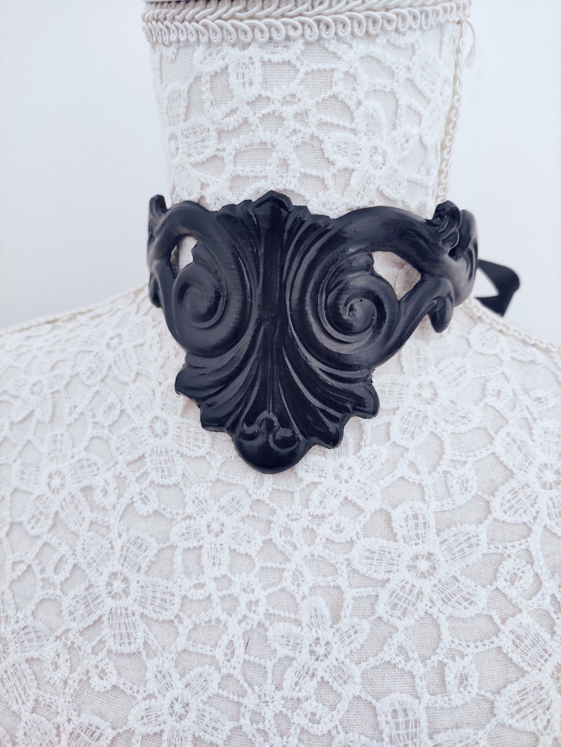 Baroness Choker Baroque Ornament Choker Gothic Choker - Etsy
