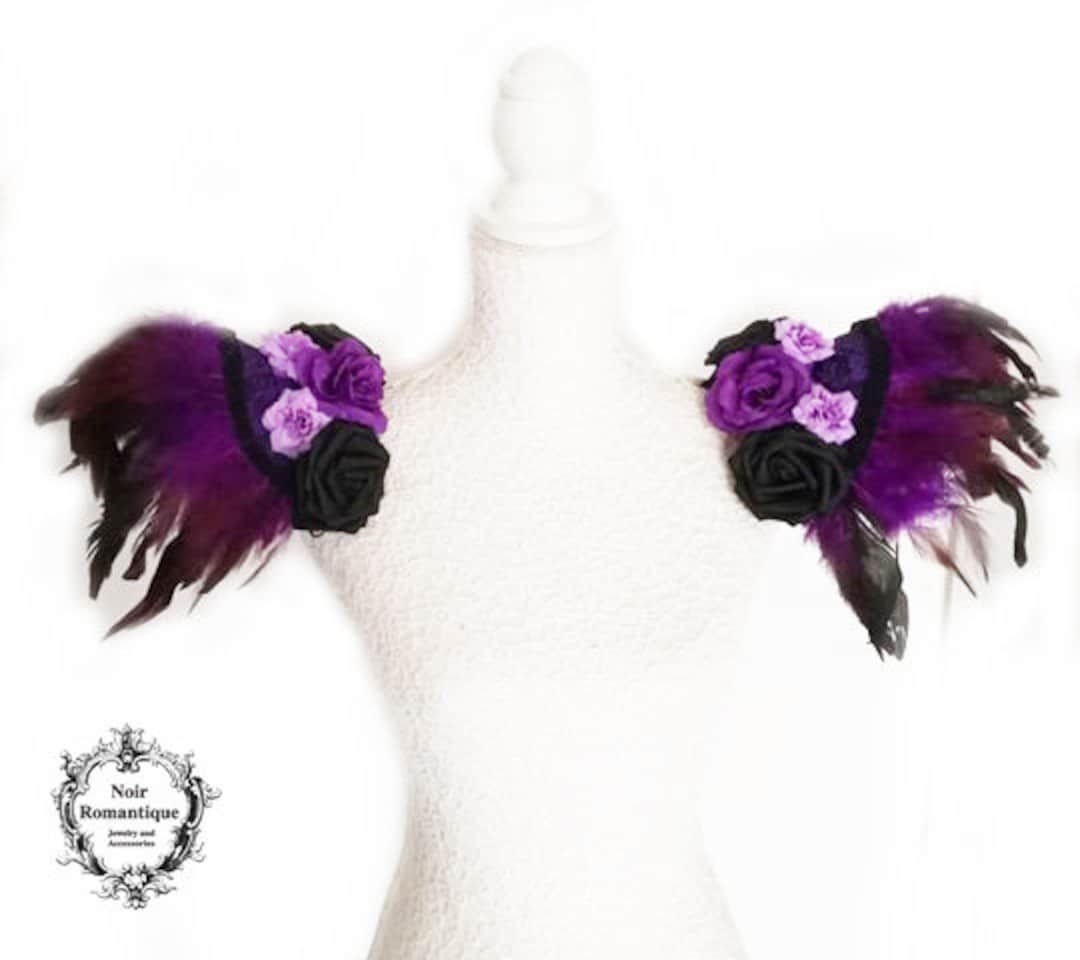 Purple Gothic Shoulderpads-shoulder Pads-gothic Acceessories - Etsy