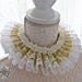 Royal Elizabethan Ruff Collar in Gold and White Lace-elizabethan Ruff ...