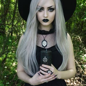 The Ouija Black Set of Necklace and Ring-gothic Jewelry -necklace and ...