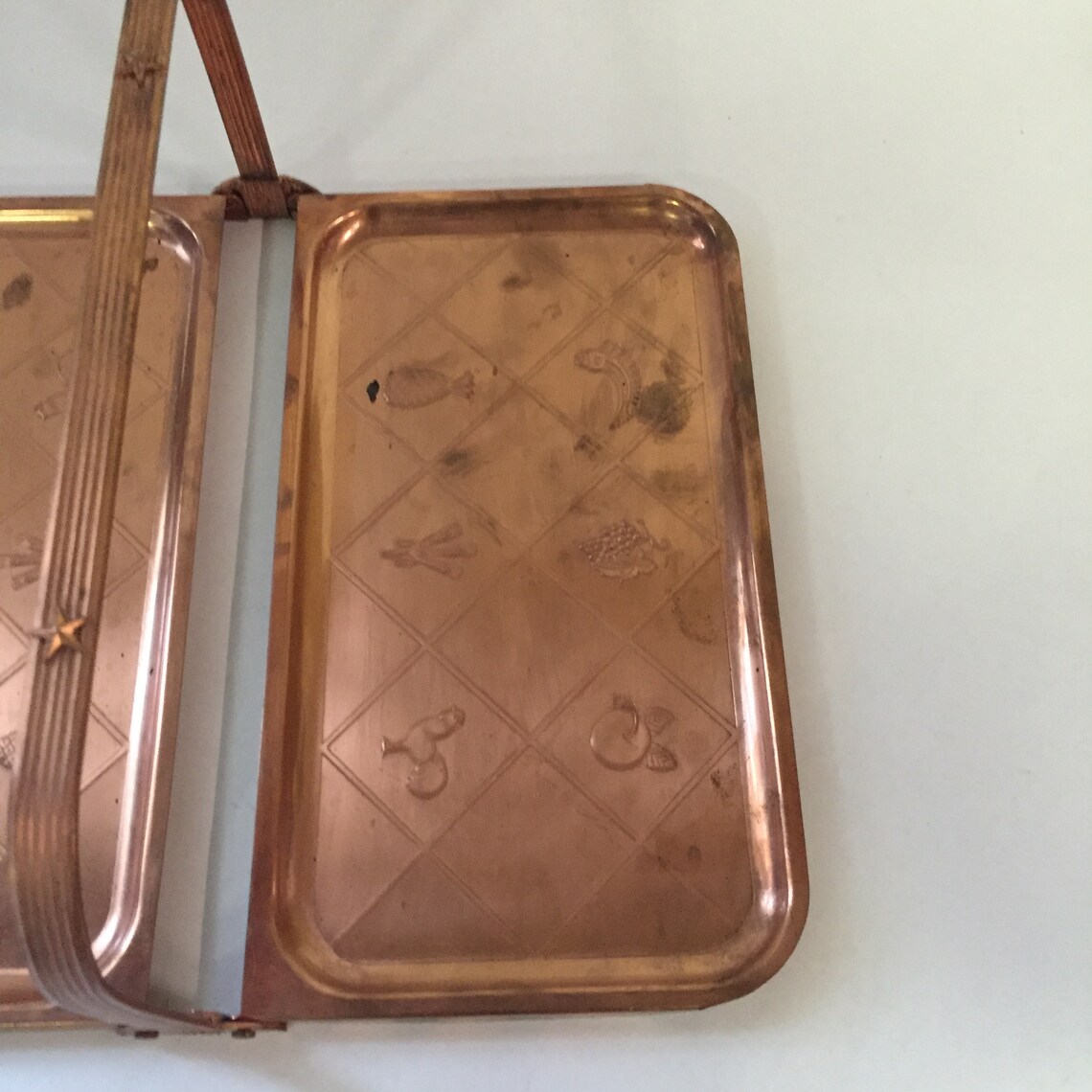 Chase Copper Folding Double Tray - Etsy