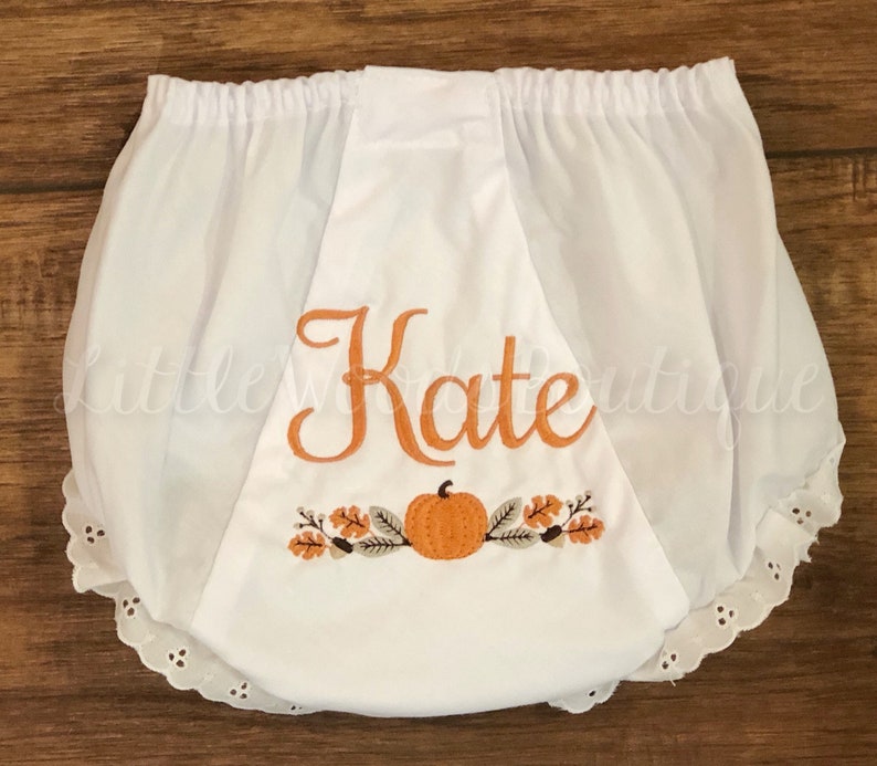 Baby Girl Fall Bloomers Diaper Cover Personalized Bloomers - Etsy