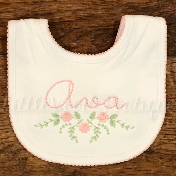 Pink Bib - Etsy