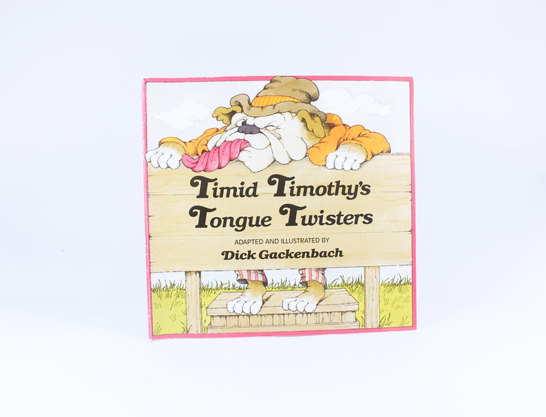 Vintage Book, Timid Timothy's Tongue Twisters, Adapted and Illustrated ...